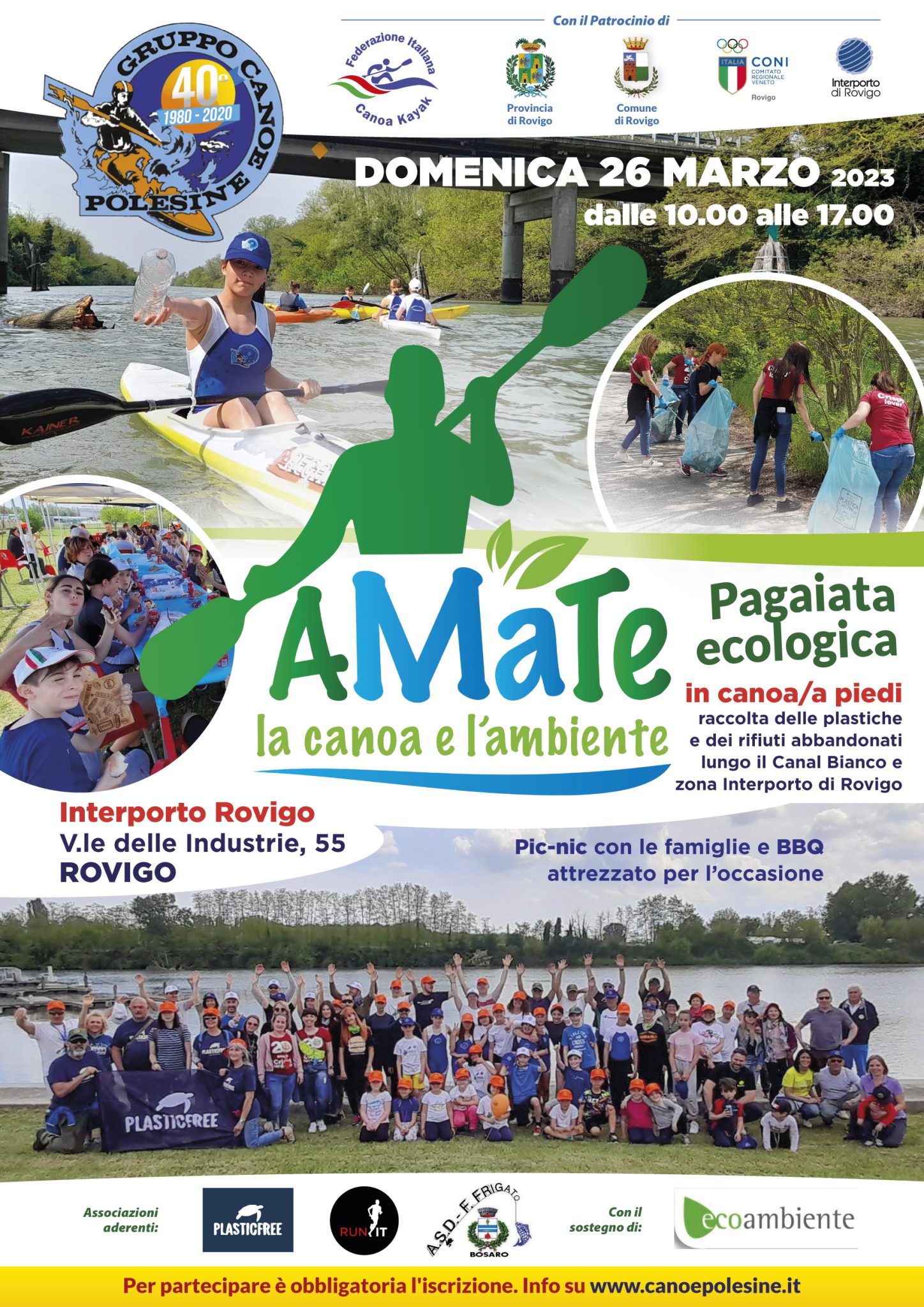 Pagaiata e camminata ecologica 2023 – Gruppo Canoe Polesine